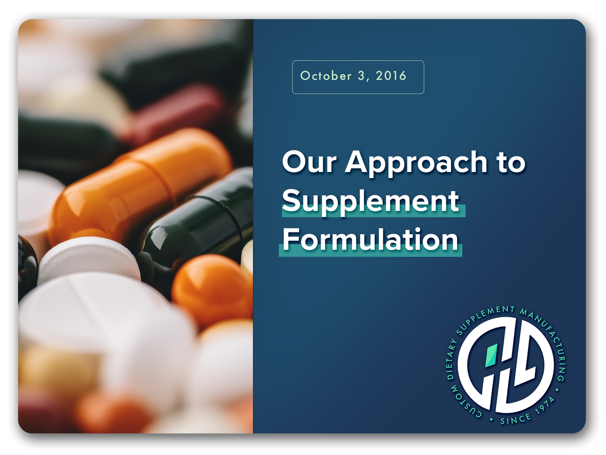 Our Approach to Supplement Formulation – Highland Labs